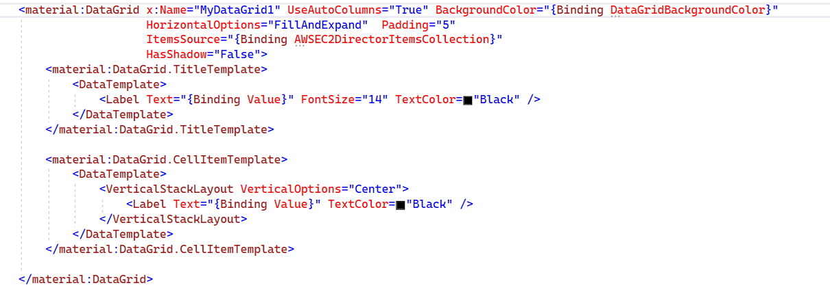 Data Grid Not Filling up the total space or No way to put spaces on Auto Column Any Help ...