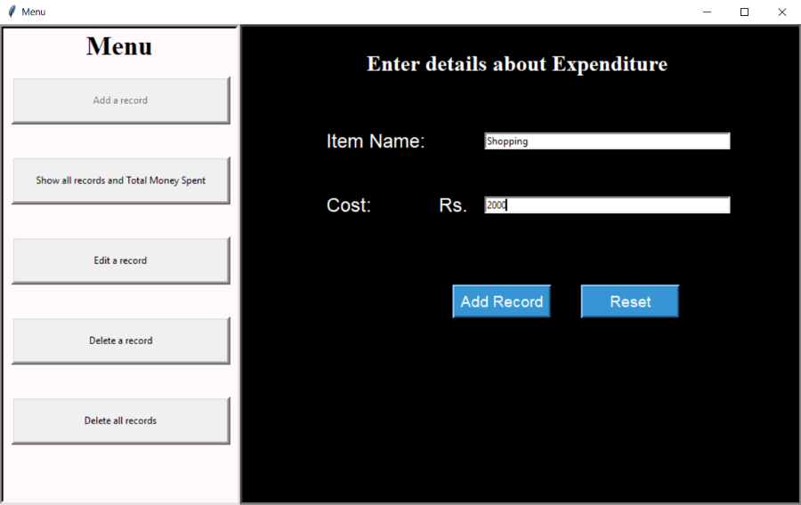 GitHub - Prateek027-S/Monthly-Daily-Expenses-Tracker: This project is ...