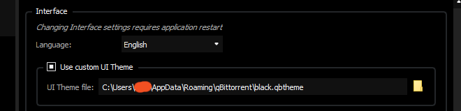 Custom UI themes are not applied · Issue #14080 · qbittorrent/qBittorrent · GitHub