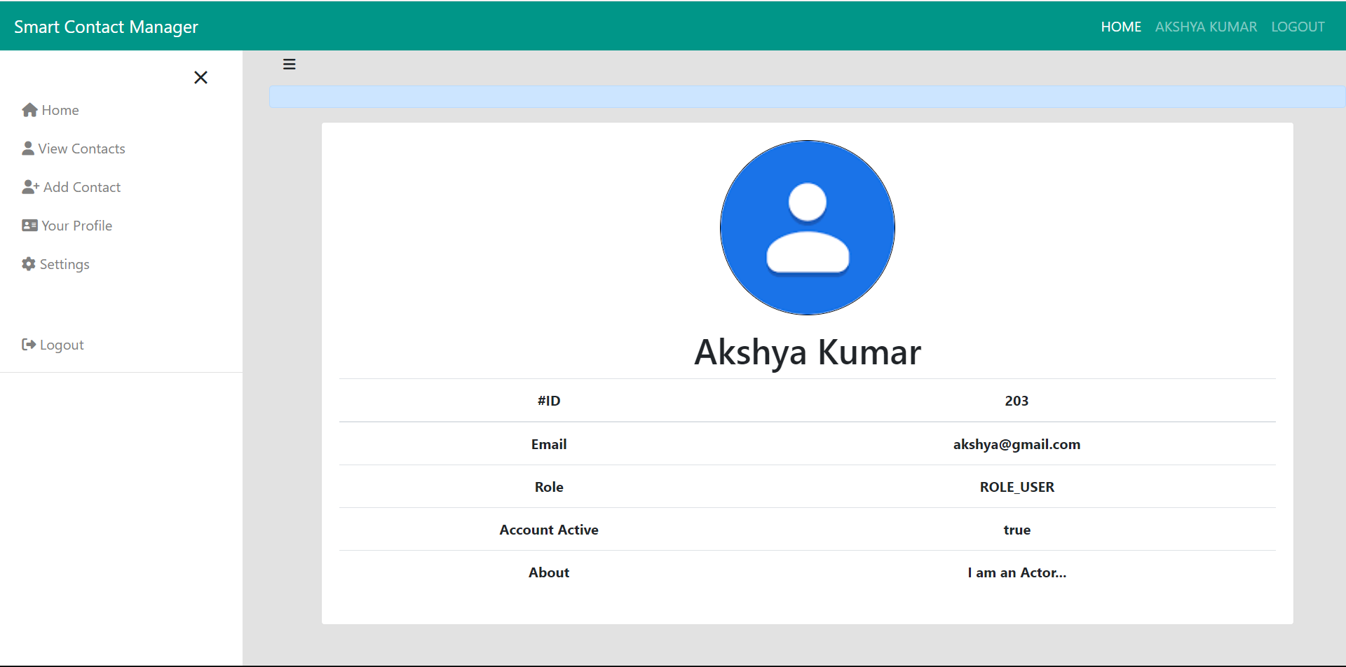 Github Markandameher Smart Contact Manager