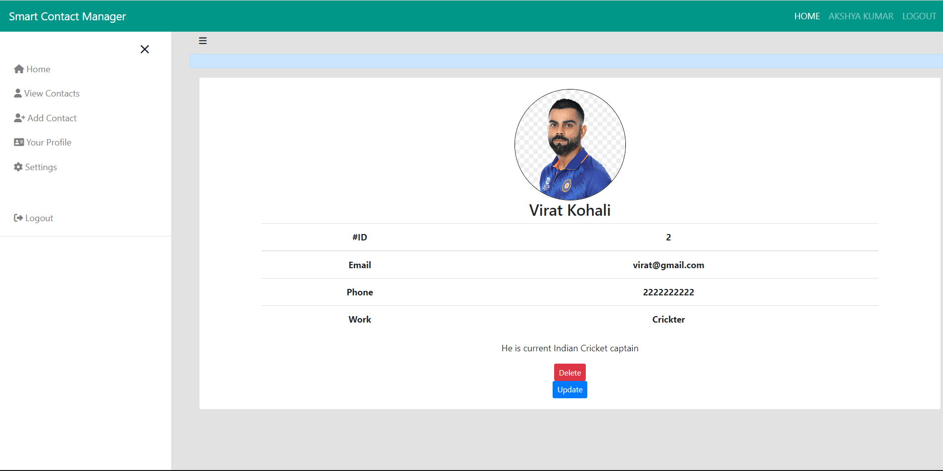 Github Markandameher Smart Contact Manager