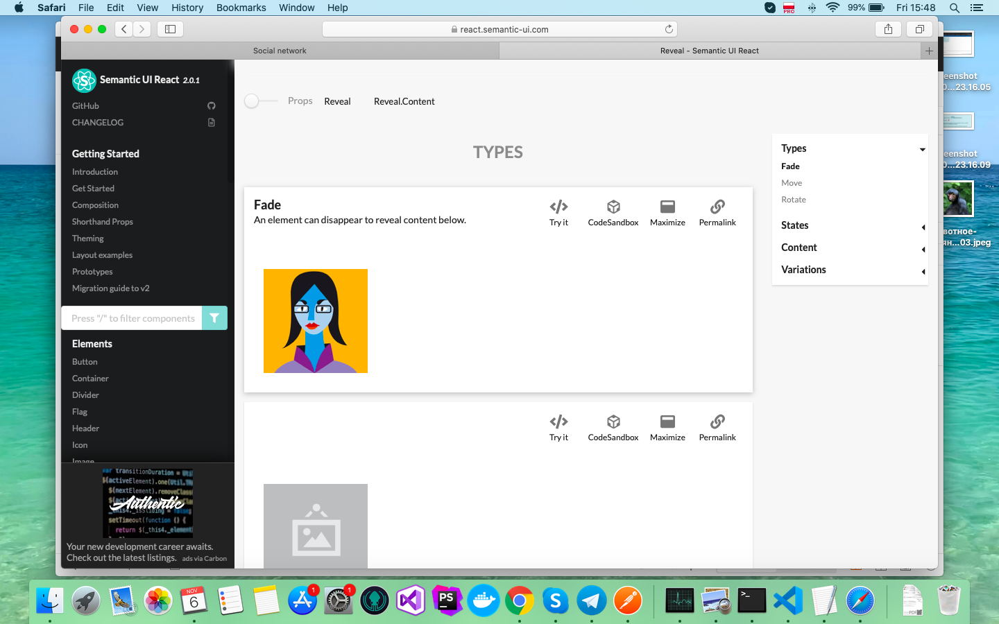 Reveal Doesnt Show The Hidden Content · Issue 4102 · Semantic Orgsemantic Ui React · Github