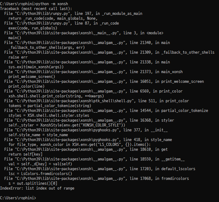 Error Executing Non Administrator Rights In Windows · Issue 4491 · Xonshxonsh · Github 