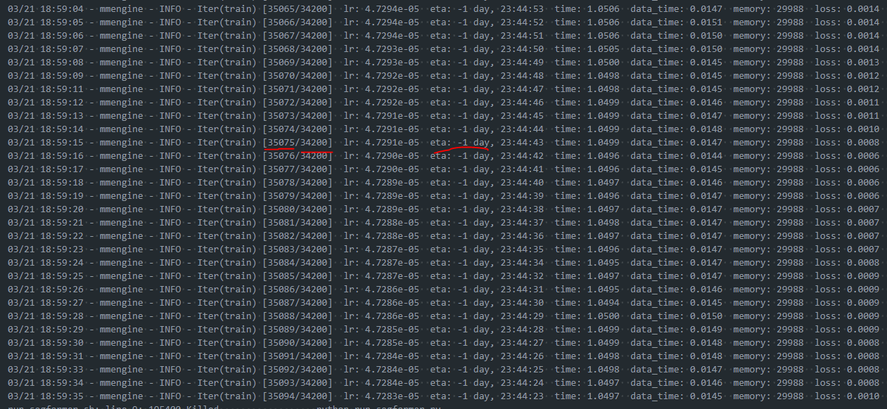 Training Doesnt Stop At Maximum Iteration · Issue 2777 · Open Mmlabmmsegmentation · Github