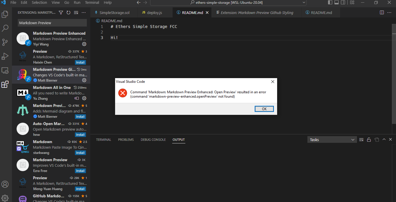 Ctrl Shift V Is Not Working In Vs Code To Preview Readme Md · Smartcontractkit Full