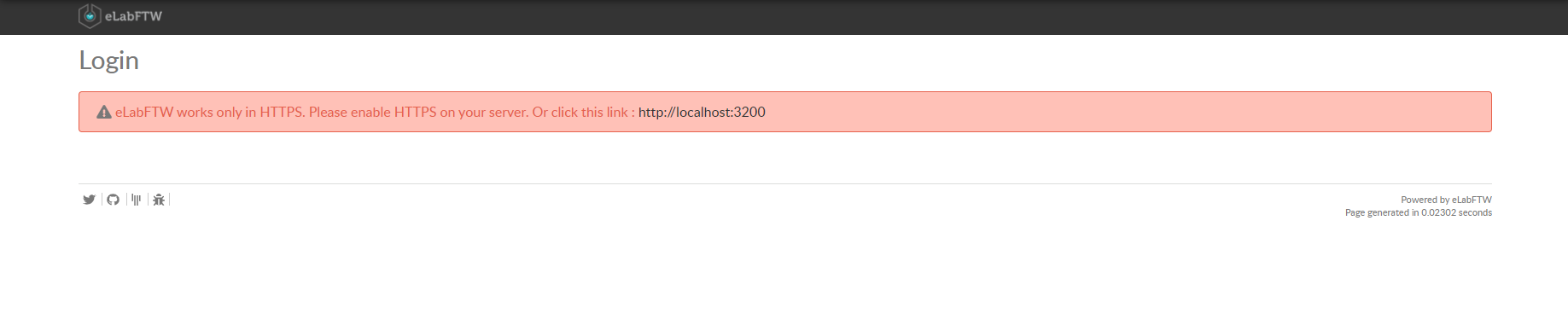 Can't launch eLABftw with localhost · Issue #1502 · elabftw/elabftw · GitHub