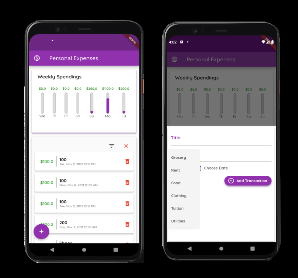 GitHub - shre7989/personal_expenses_app: App to keep track of your finances