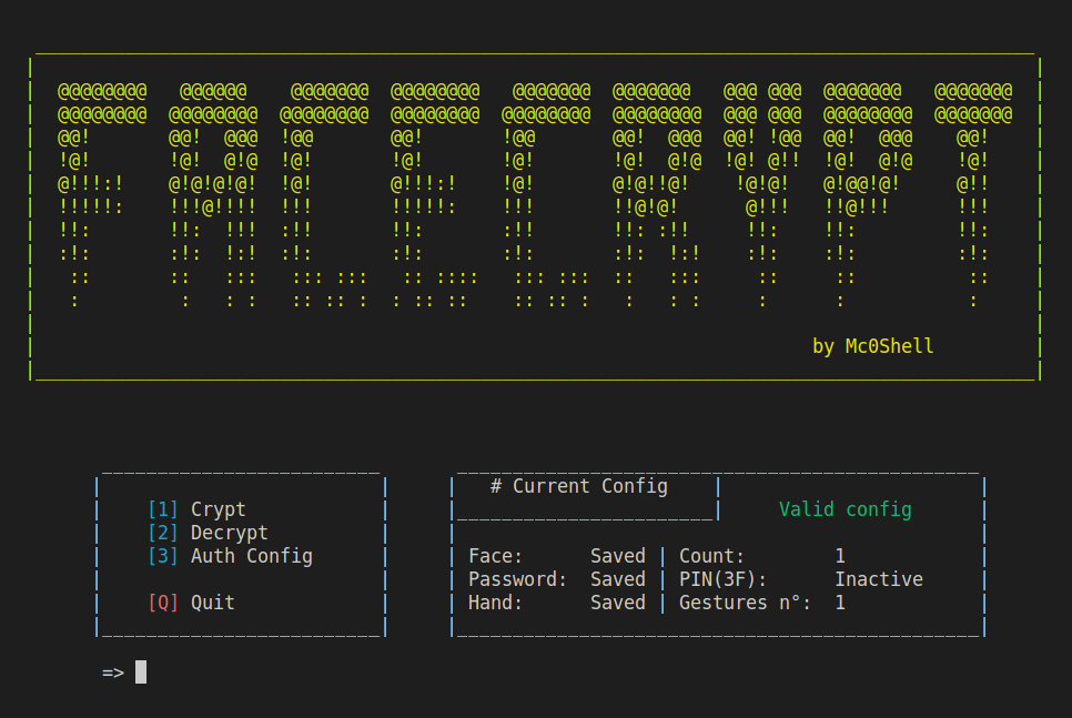 GitHub - Mc0Shell/FaceCrypt: This is a secure login and file encryption program that allows ...
