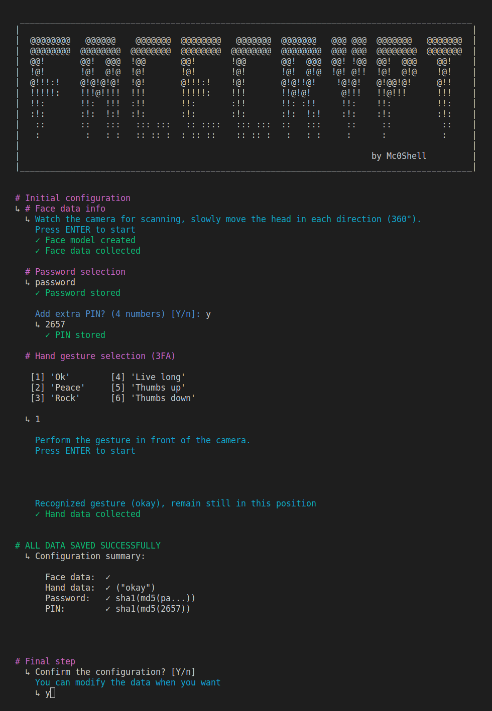 GitHub - Mc0Shell/FaceCrypt: This is a secure login and file encryption program that allows ...