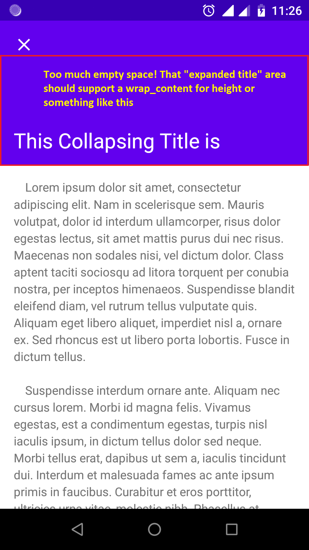 [CollapsingToolbarLayout] I can't tune the size of bar for any number of lines · Issue #1383 ...