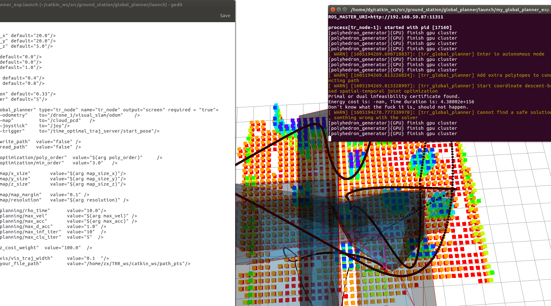 Cannot find a safe solution · Issue #46 · HKUST-Aerial-Robotics/Teach-Repeat-Replan · GitHub