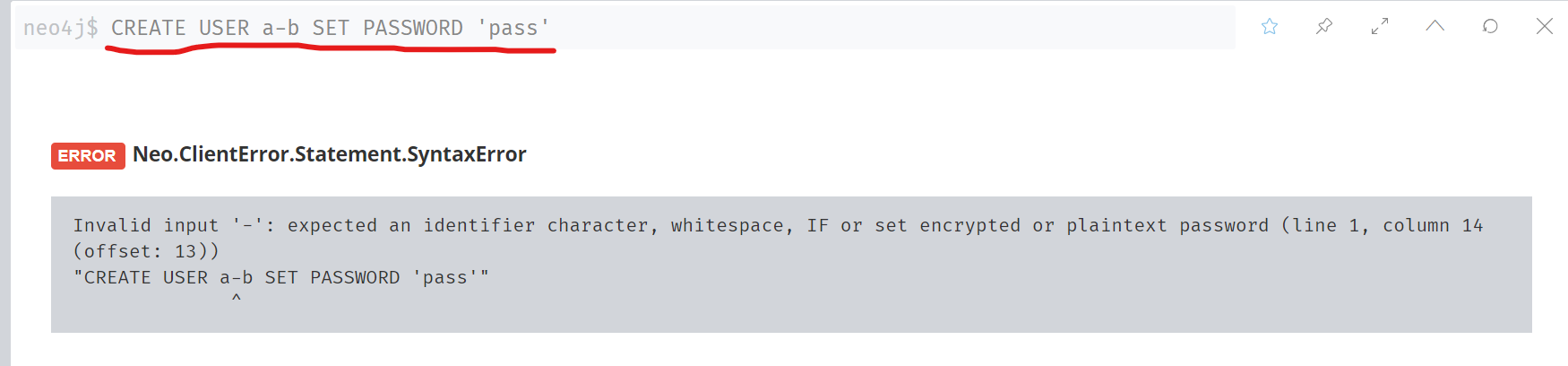 Creating a user (in Java) with an invalid name returns no error · Issue #12725 · neo4j/neo4j ...