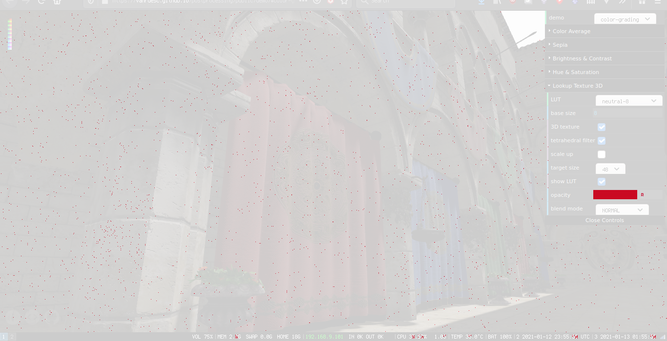 LUTEffect produces incorrect results · Issue #250 · pmndrs/postprocessing · GitHub