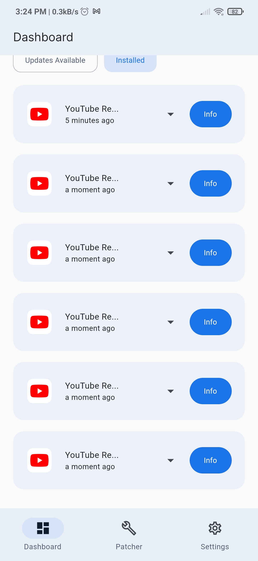bug: doubles every time you reloaded · Issue #175 · ReVanced/revanced-manager · GitHub