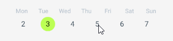 Week Calendar misalignment, unable to disable scroll · Issue #2327 · wix/react-native-calendars ...