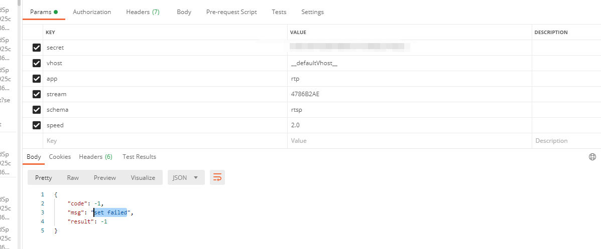 /index/api/setRecordSpeed 接口一直返回 set failed · Issue #2618 · ZLMediaKit/ZLMediaKit · GitHub