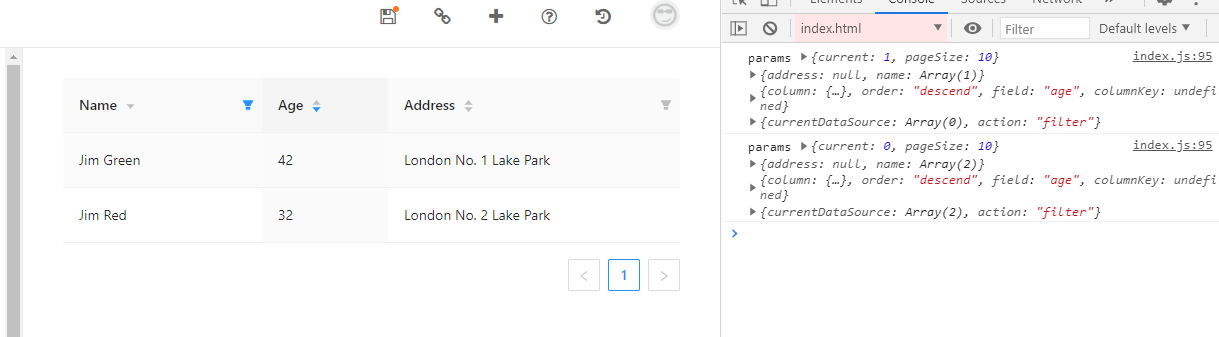 Filter the table data after it is empty. Current equals 0 · Issue ...