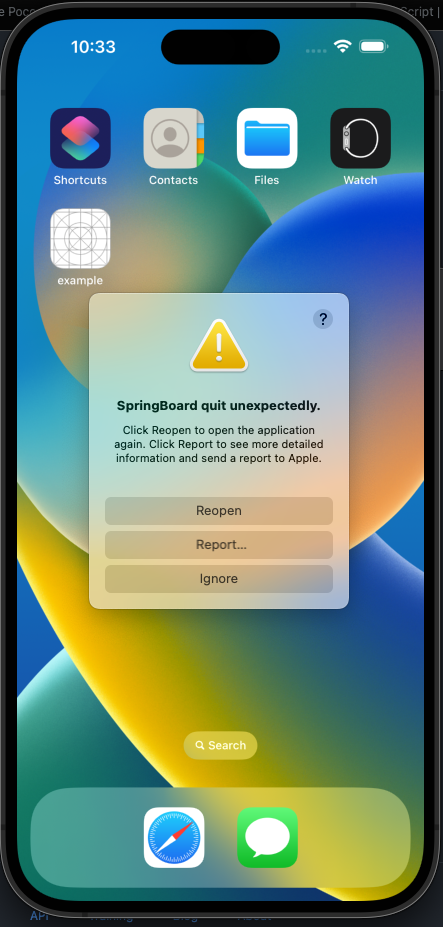 xcode 14: com.apple.springboard crash trying to foreground the app · Issue #3531 · wix/Detox ...