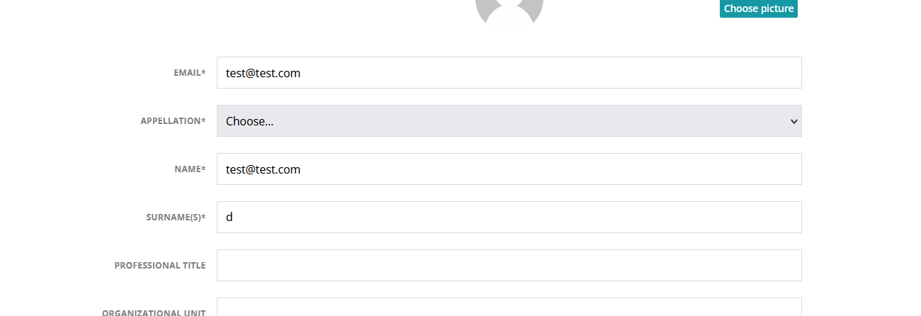 User edit: Appellation does not give error · Issue #2450 · openforis/fra-platform · GitHub