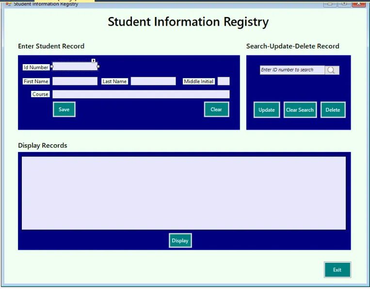 GitHub - ucountergel/StudentInformationRegistry: This Student Information Registry is a C# ...