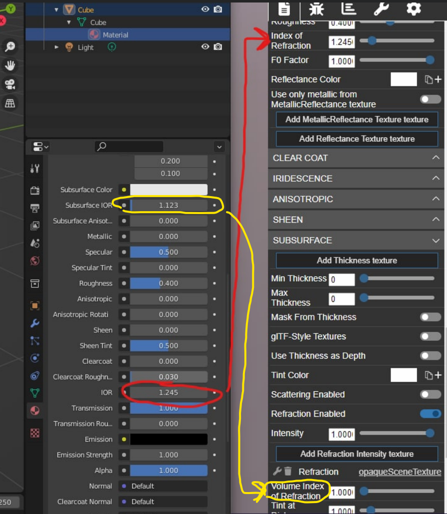 Index of refraction for transmission not exported · Issue #1689 · KhronosGroup/glTF-Blender-IO ...