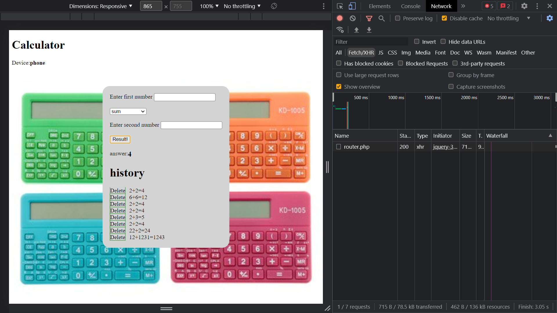 Github Senatorovai Calculator Php Ajax Oop Mvc Crud Composer History Calculator Php Ajax Oop
