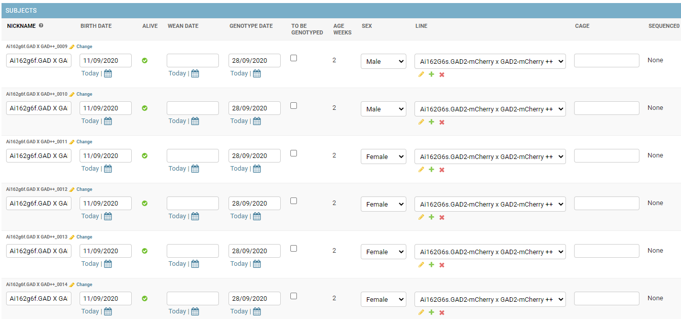 Animal names saved but naming error given when editing litter · Issue #664 · cortex-lab/alyx ...