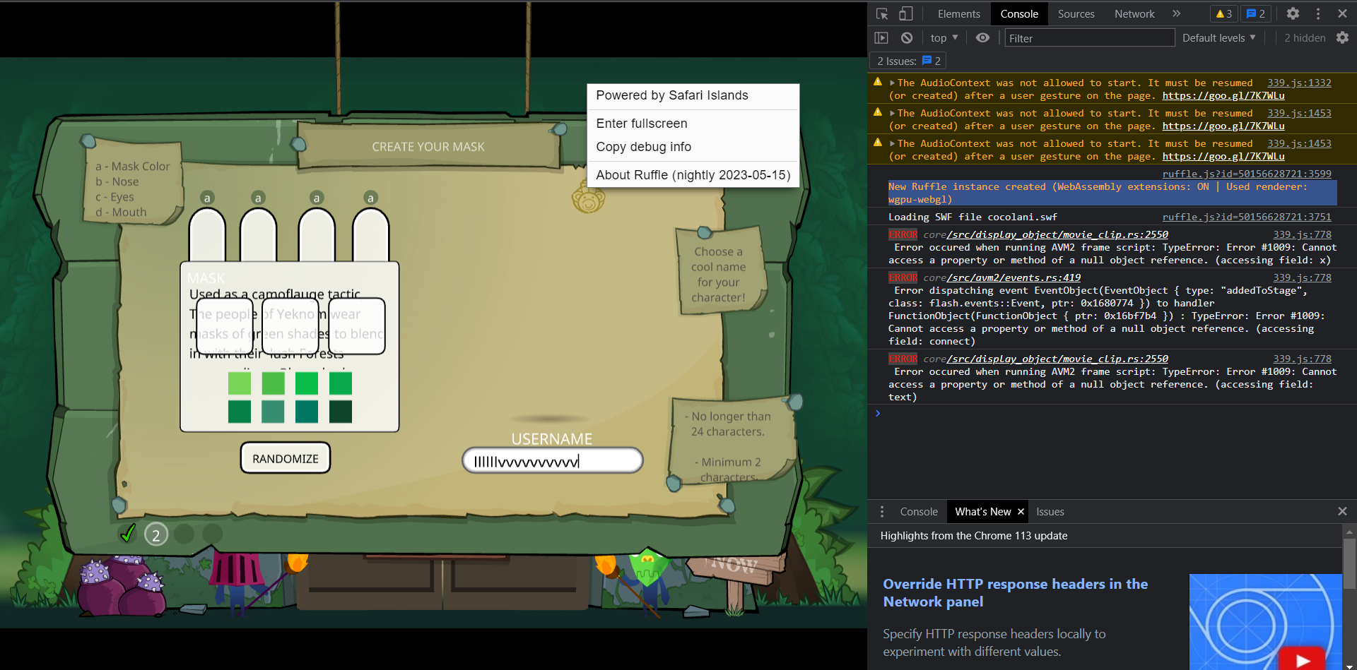 Cocolani · Issue #11094 · ruffle-rs/ruffle · GitHub