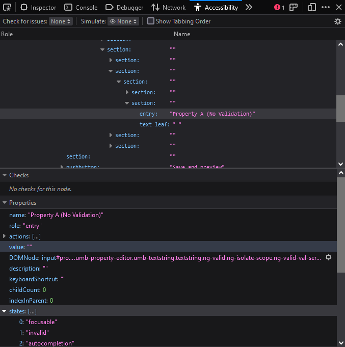 aria-invalid="False" is hard-coded to textboxes · Issue #12427 · umbraco/Umbraco-CMS · GitHub