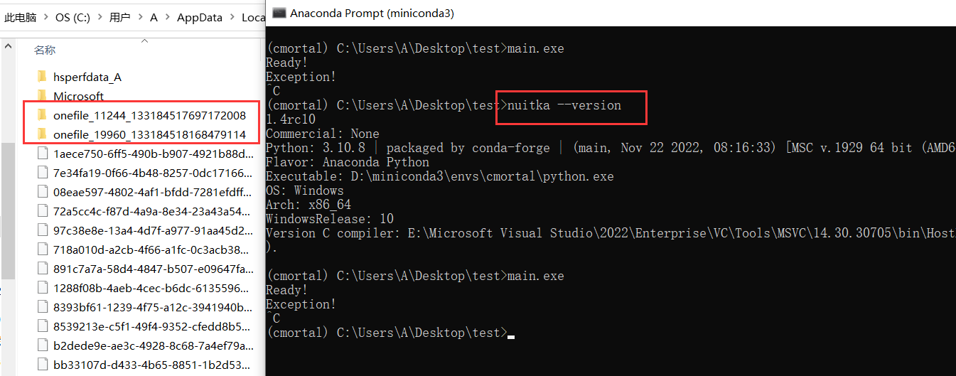 Onefile: Killing the bootstrapped process twice can cause left over forked process that lock ...