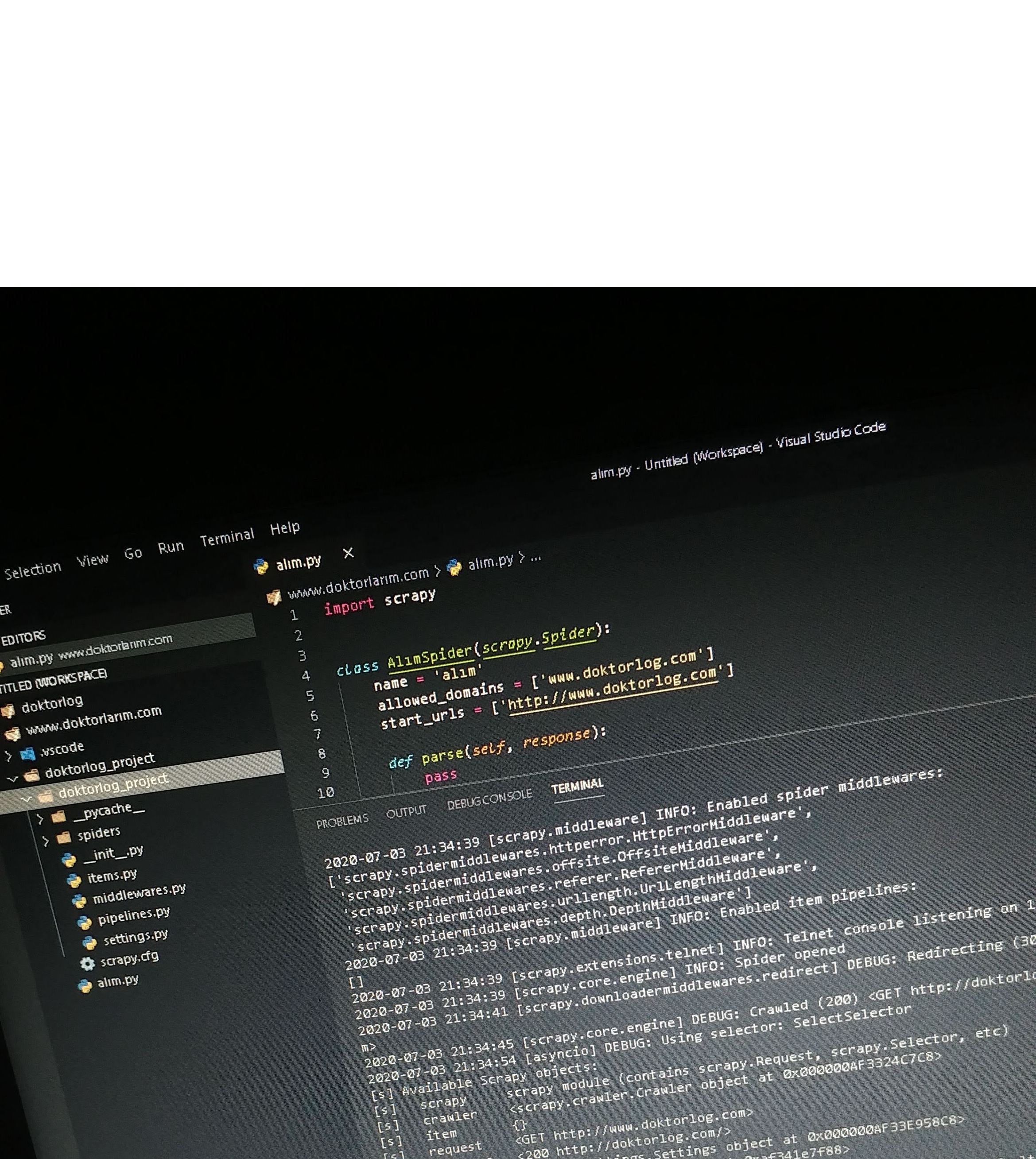 GitHub - ibrahimyldz11q/VERICEKME-SCRAPY: PYTHON SCRAPY ILE VERI CEKMEk