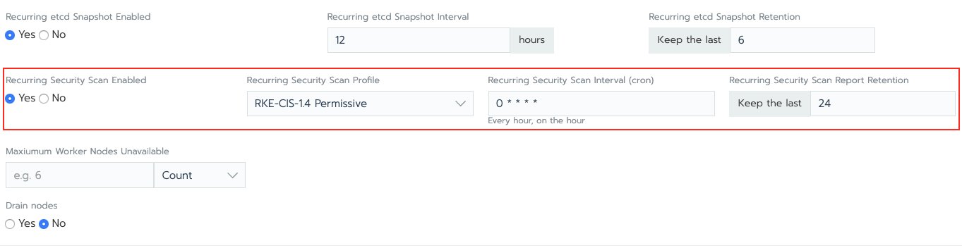 CIS Scan - UI/UX for the Scheduling · Issue #25347 · rancher/rancher · GitHub