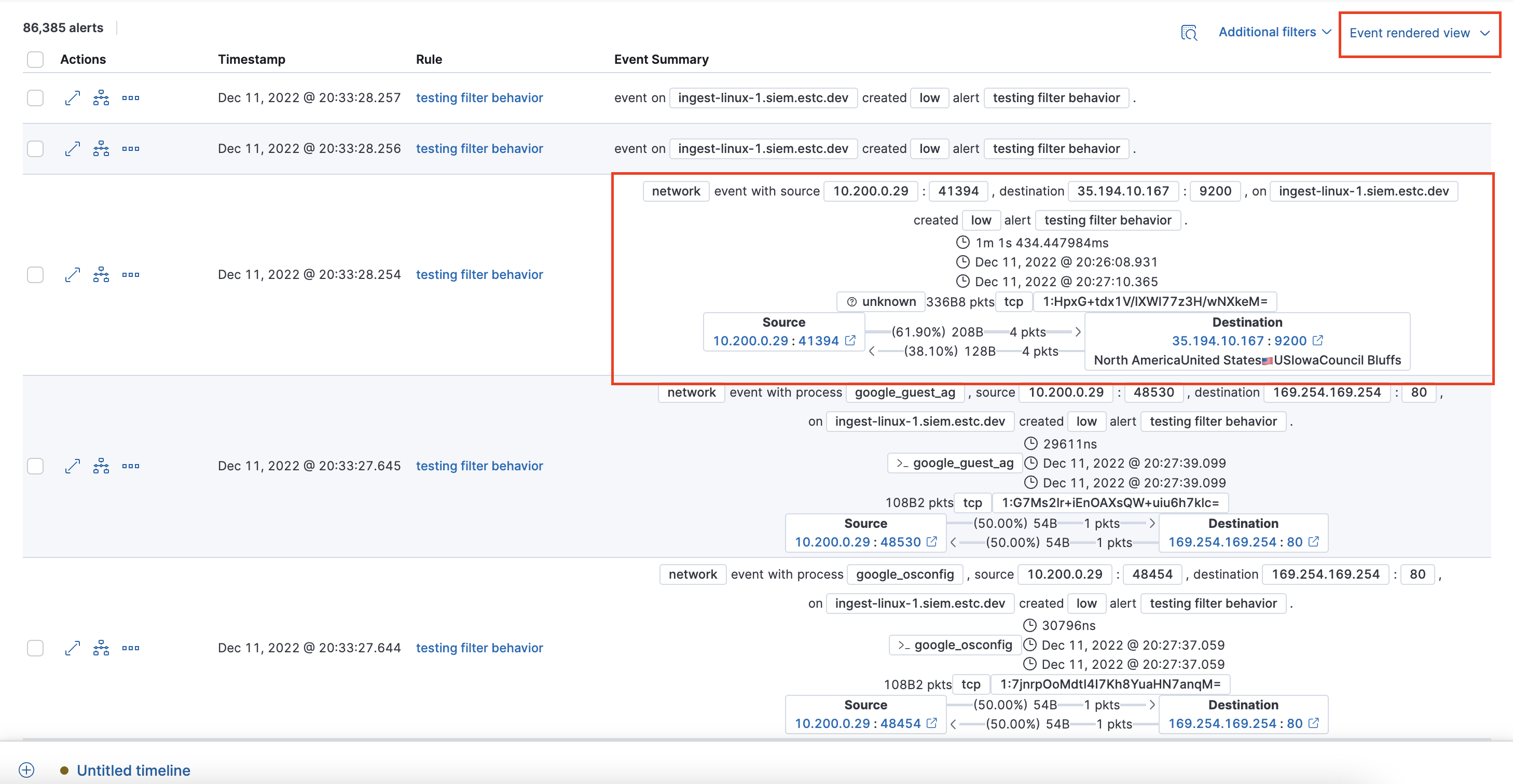 [Security Solution] Replace usage of the Event Rendered View component with the new EuiDataGrid ...
