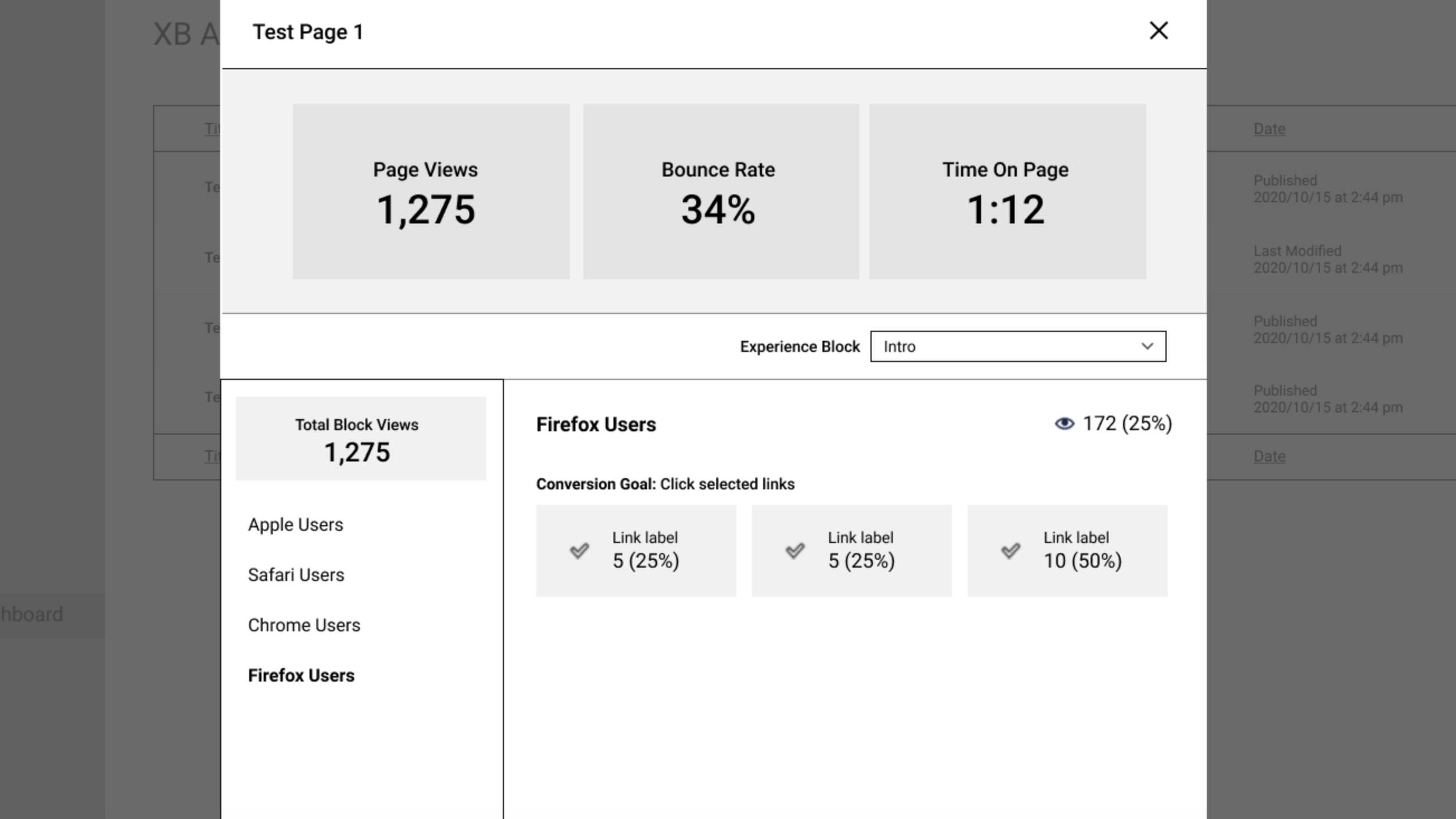 Analytics Dashboard: Navigate to each XB on a page from the Dashboard · Issue #120 · humanmade ...