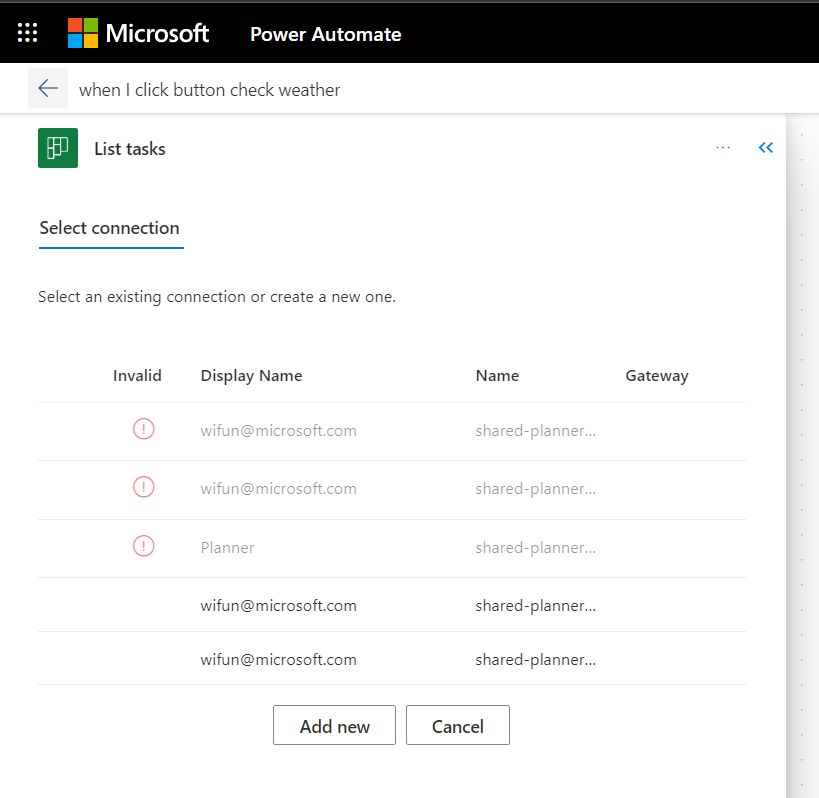 Newly added connection not shown in "select connection" panel · Issue #2884 · Azure/LogicAppsUX ...