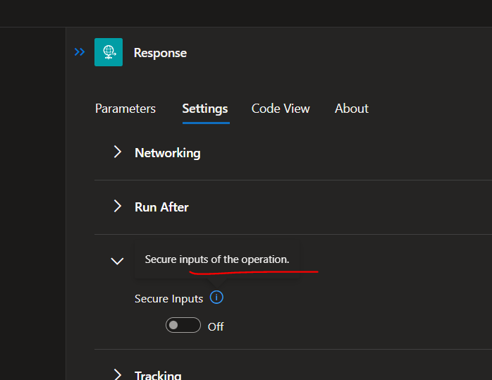 Operation Settings Securedata Linkedtoinputs Option Missing Description Did Not Confirm