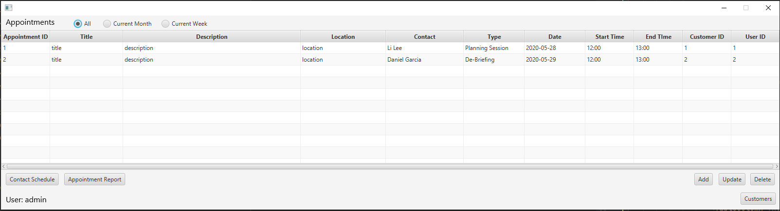 GitHub - TabishAbbasi/Java-II-Project: Appointment tracking application utilizing JavaFX and JDBC.