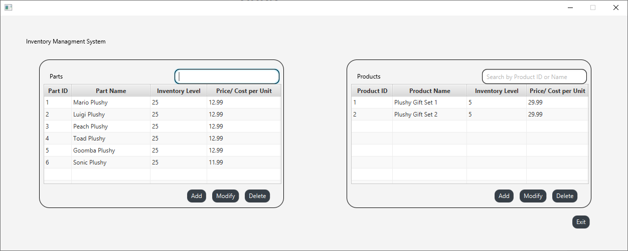 Github Tabishabbasi Java I Project Inventory Management Application