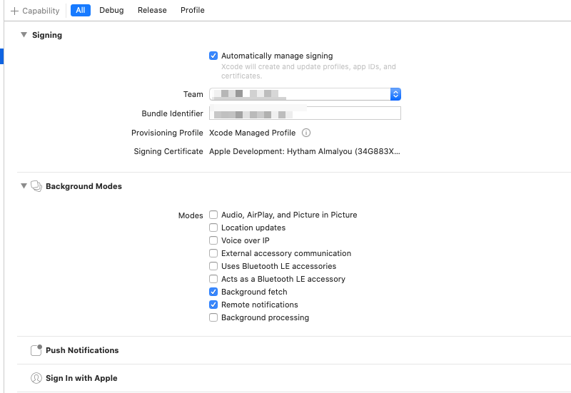getCredentialState returned an error: The operation couldn’t be completed. (com.apple ...