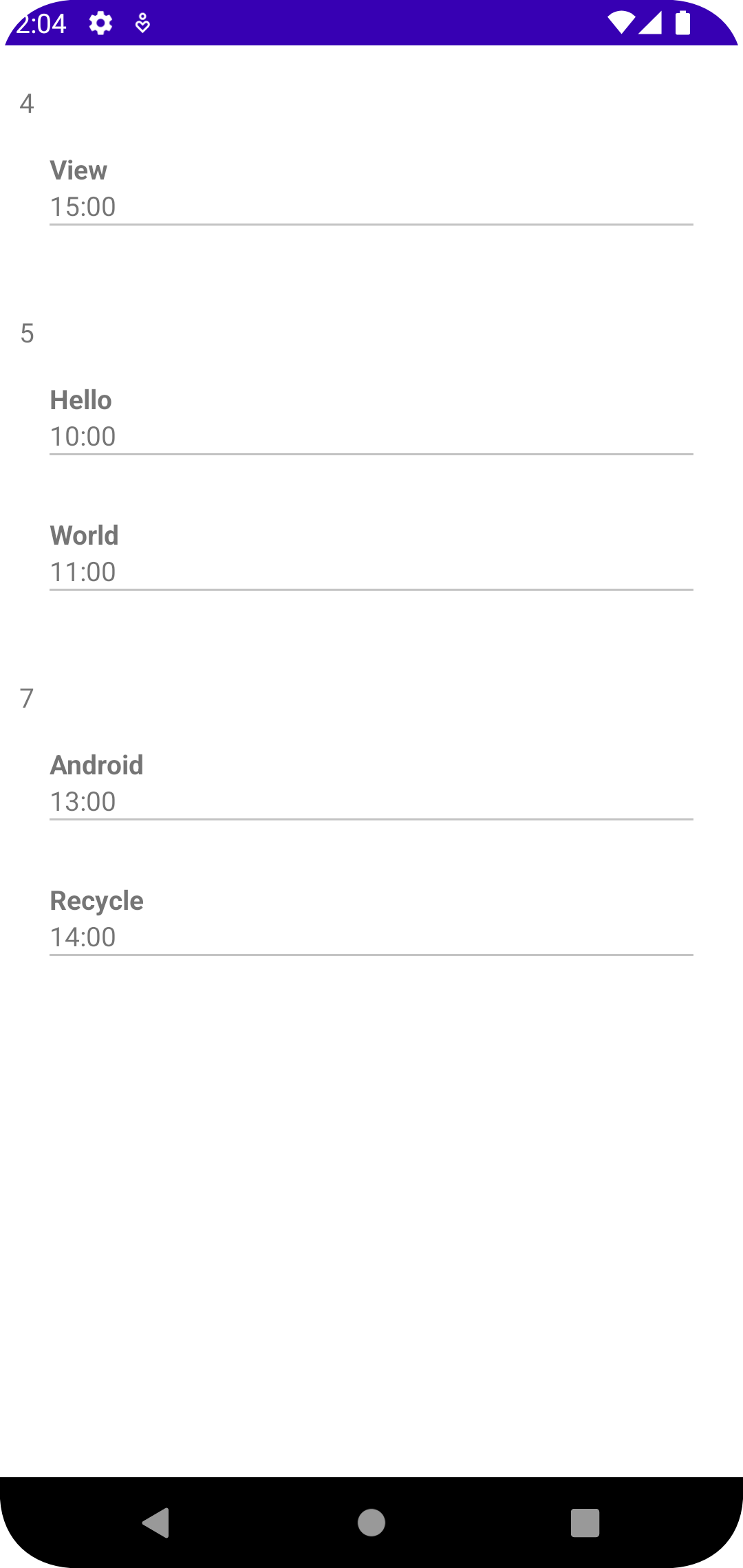GitHub - cjeongmin/nested-RecyclerView-in-Android: 중첩 RecyclerView 간단 구현