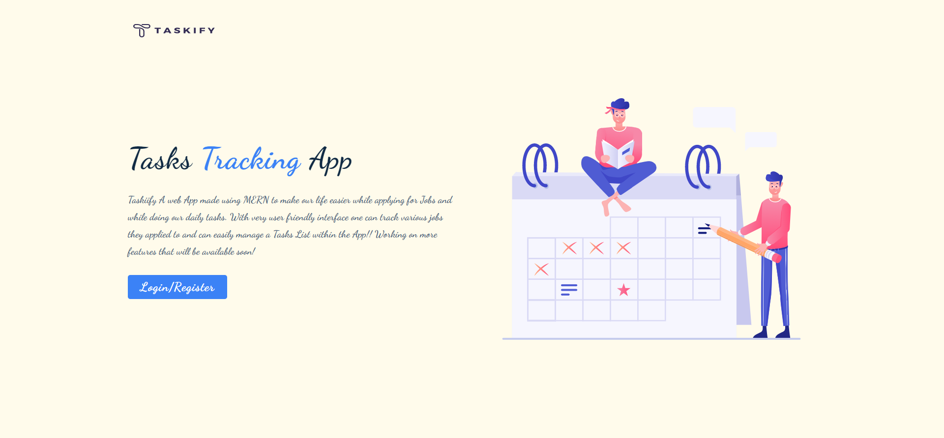 GitHub - Kshitiz-13/Taskify: Taskiify A web App made using MERN to make our life easier while ...