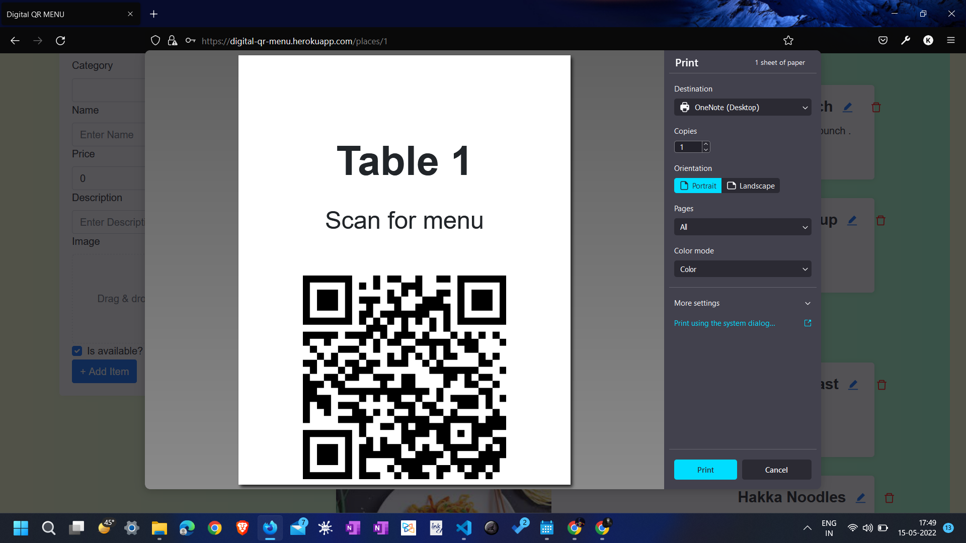GitHub - Kshitiz-13/Digital-Qr-Menu: Bulding digital QR menu! A smart ...