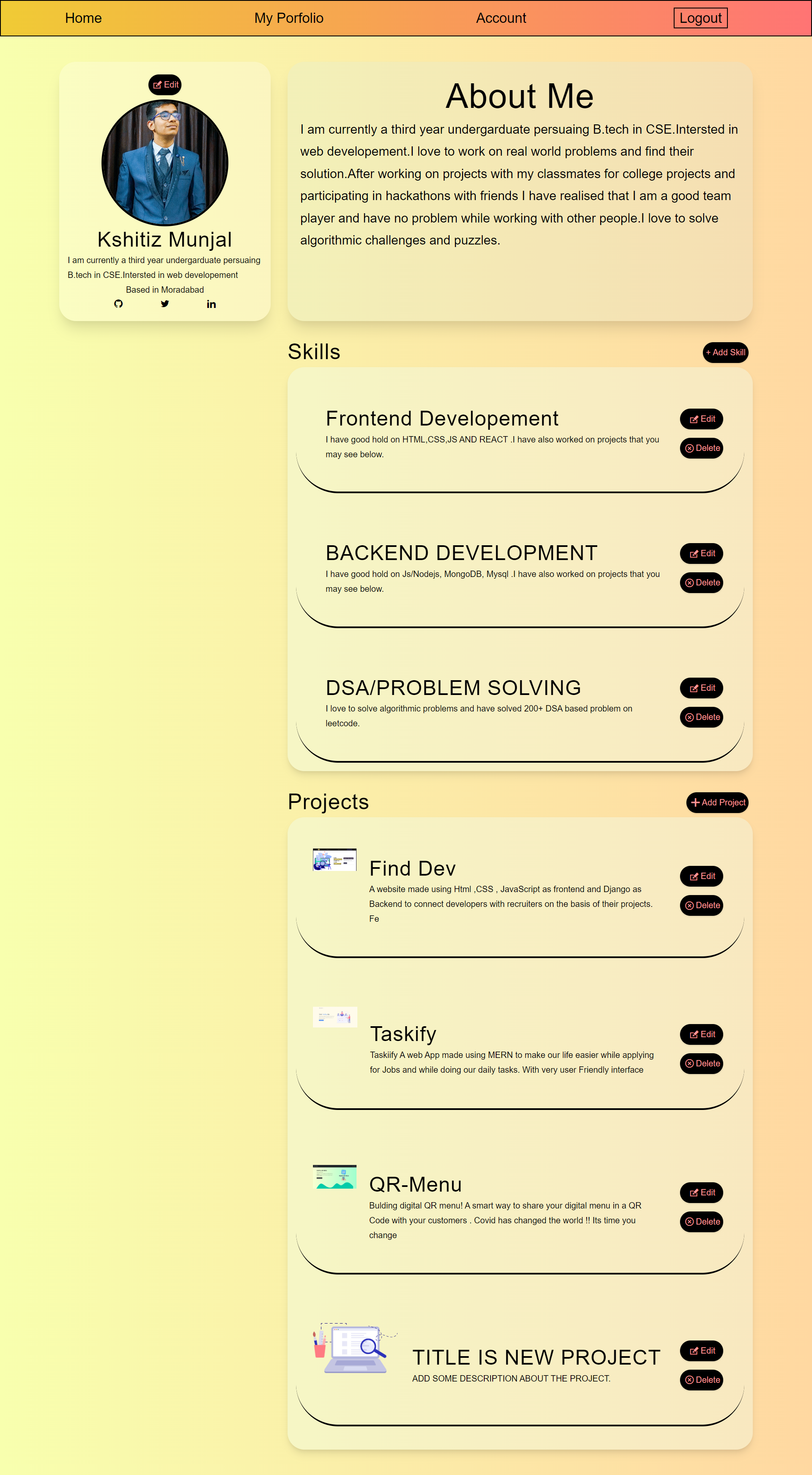 GitHub - Kshitiz-13/CodeFolio-A-porfolio-website-builder-for-Busy-developers