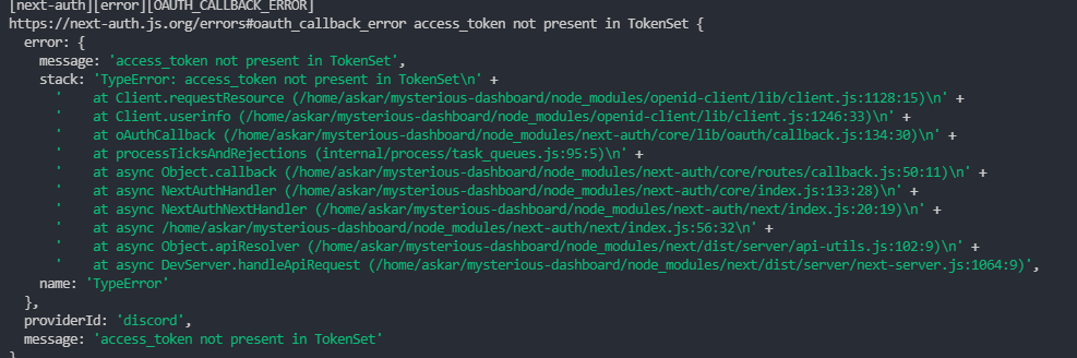 Discord Oauth Acess Token · Issue #3547 · nextauthjs/next-auth · GitHub