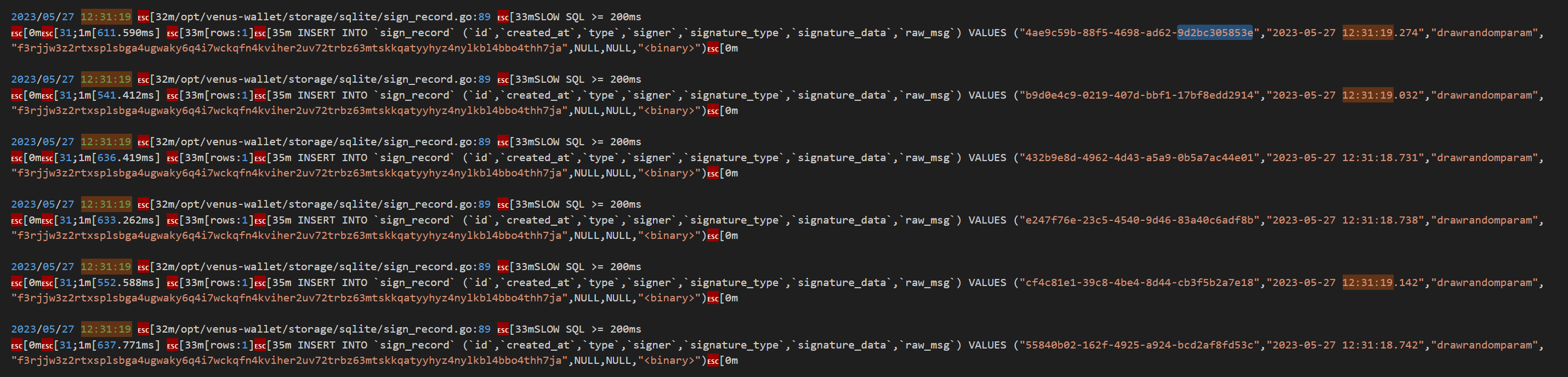 [wallet] sqlite write slow(>=200ms) somtime when read/write parallel / sqlite ...