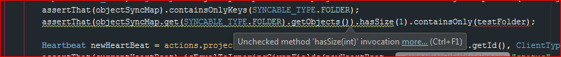 Warning:(34, 17) java: unchecked method invocation: method assertThat in class org.assertj.core ...