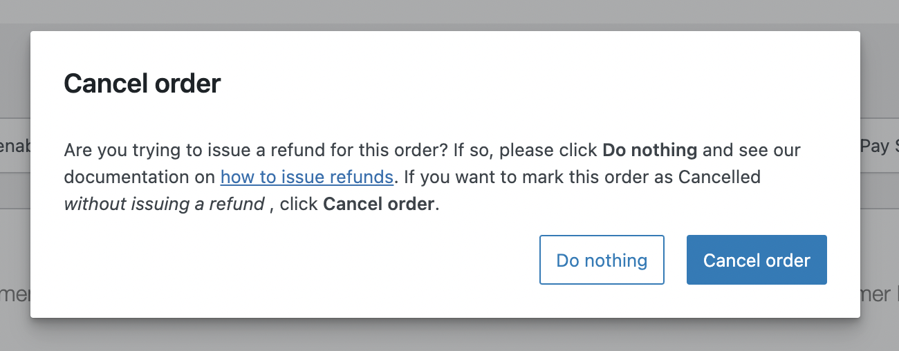Create warning modal for order status change to Cancelled · Issue #5603 ...
