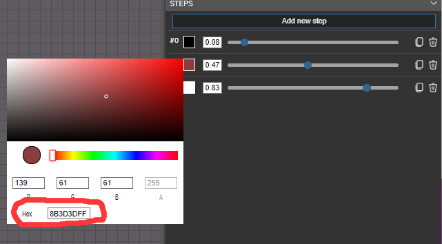 NME Gradient node, change Hex value on Color Panle does Not change the color. · Issue #13296 ...