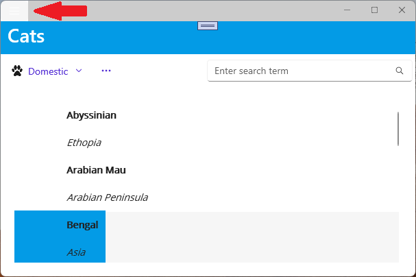 Hamburger icon (Flyout Menu) does not actualize colors depending the theme of OS (Dark/Light ...