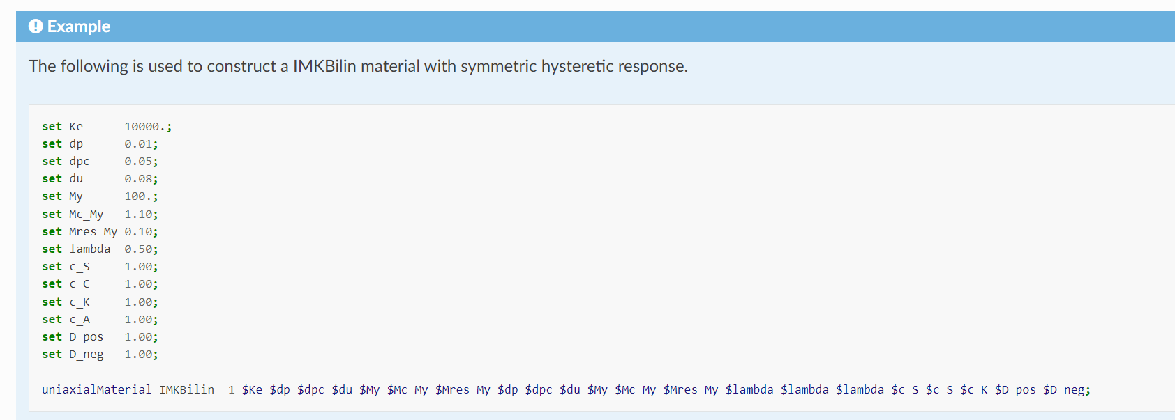 new IMKBilin stays elastic · Issue #1298 · OpenSees/OpenSees · GitHub